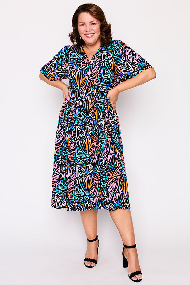 Xena Firework Flowers Dress – Little Party Dress