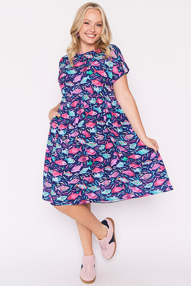 Bam Keep Swimming Dress – Little Party Dress