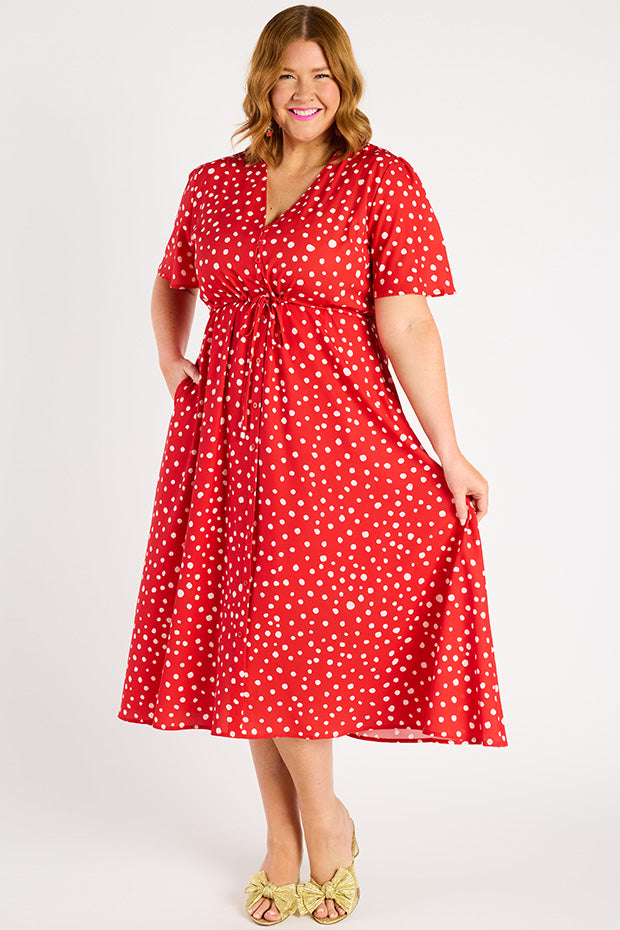 Marley Red Spot Dress – Little Party Dress