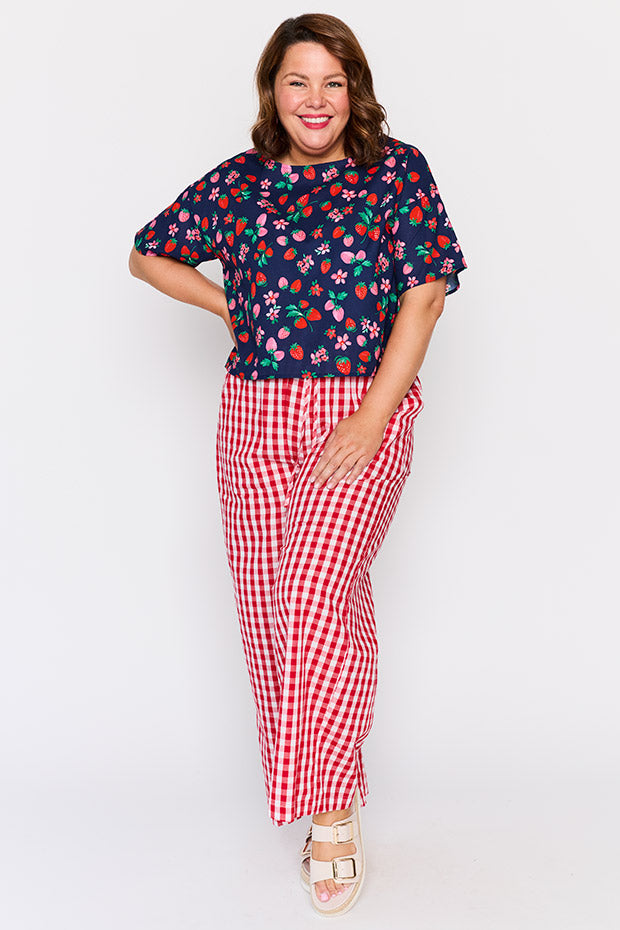 Harper Summer Berry Top | Little Party Dress