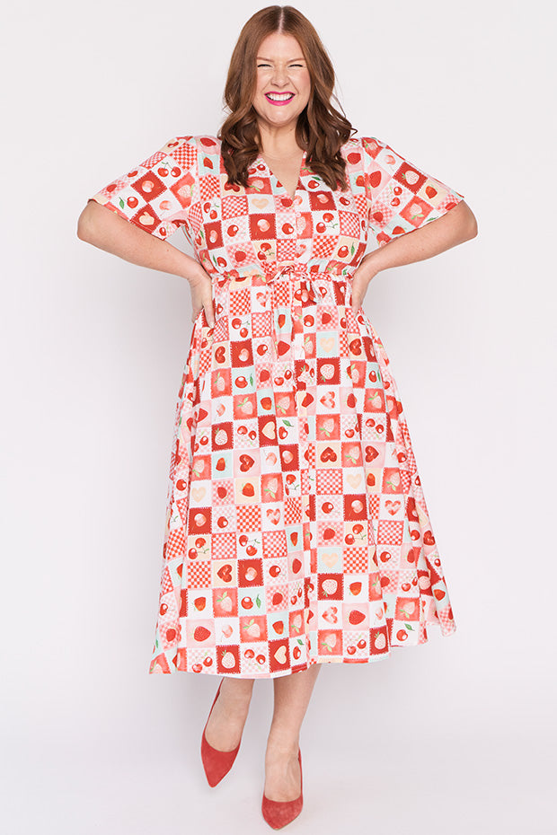 Marley Cotton Cherry Pop Dress – Little Party Dress
