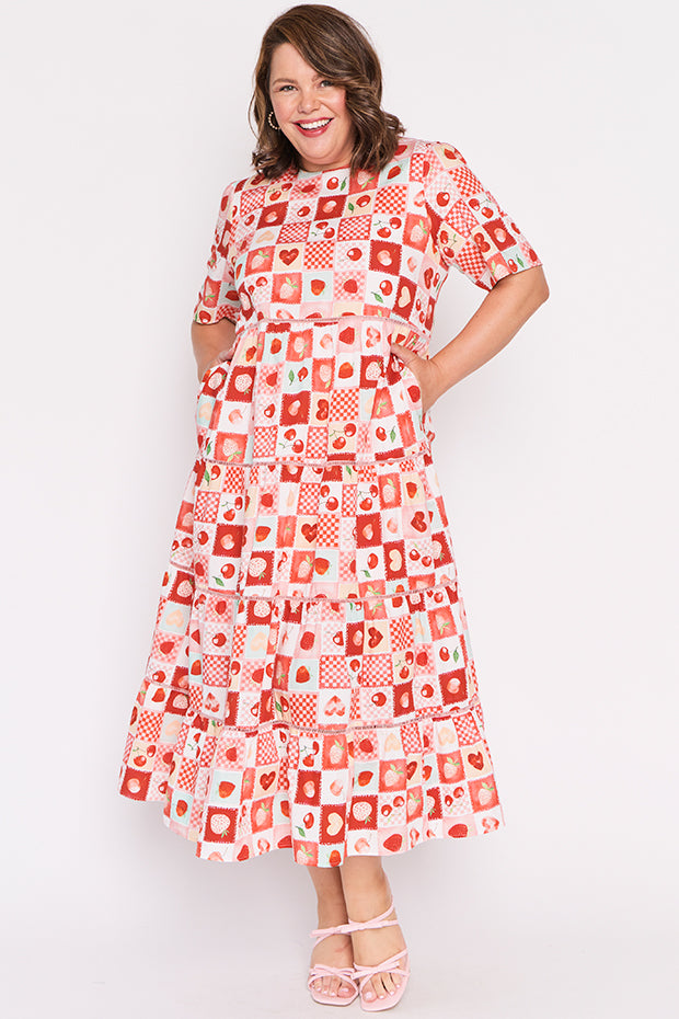 Aurelia Cherry Pop Maxi Dress – Little Party Dress