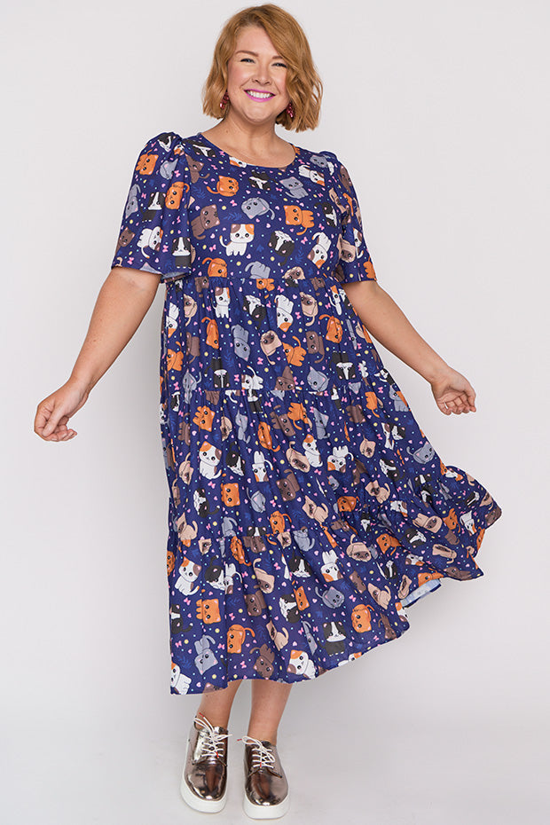 Saturn Cute Kitties Dress – Little Party Dress