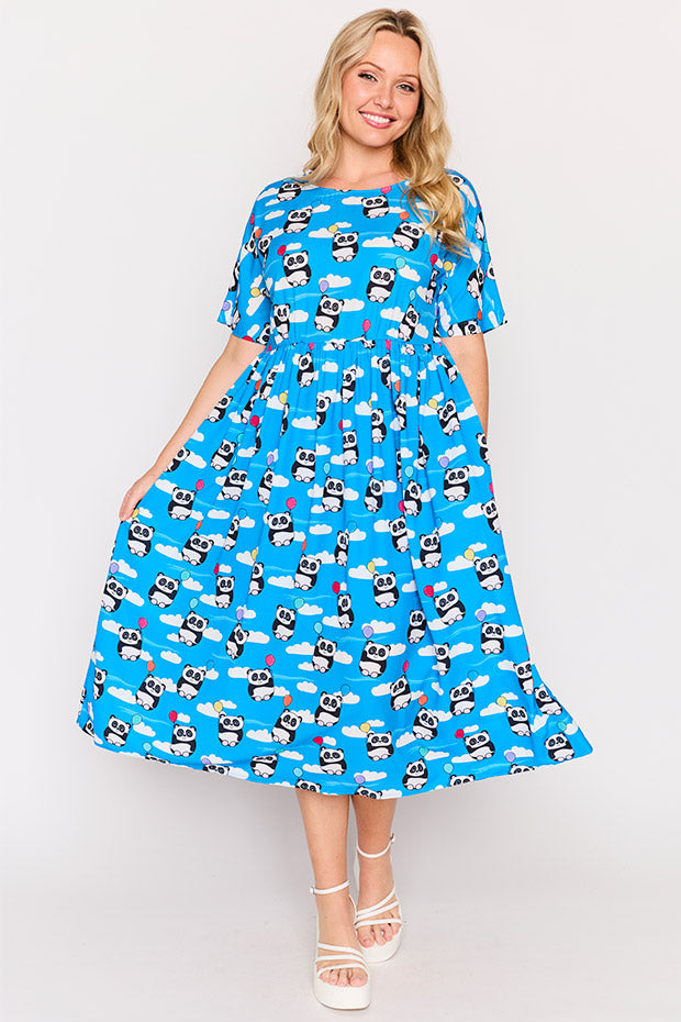 Superstar Floating Pandas Dress | Little Party Dress