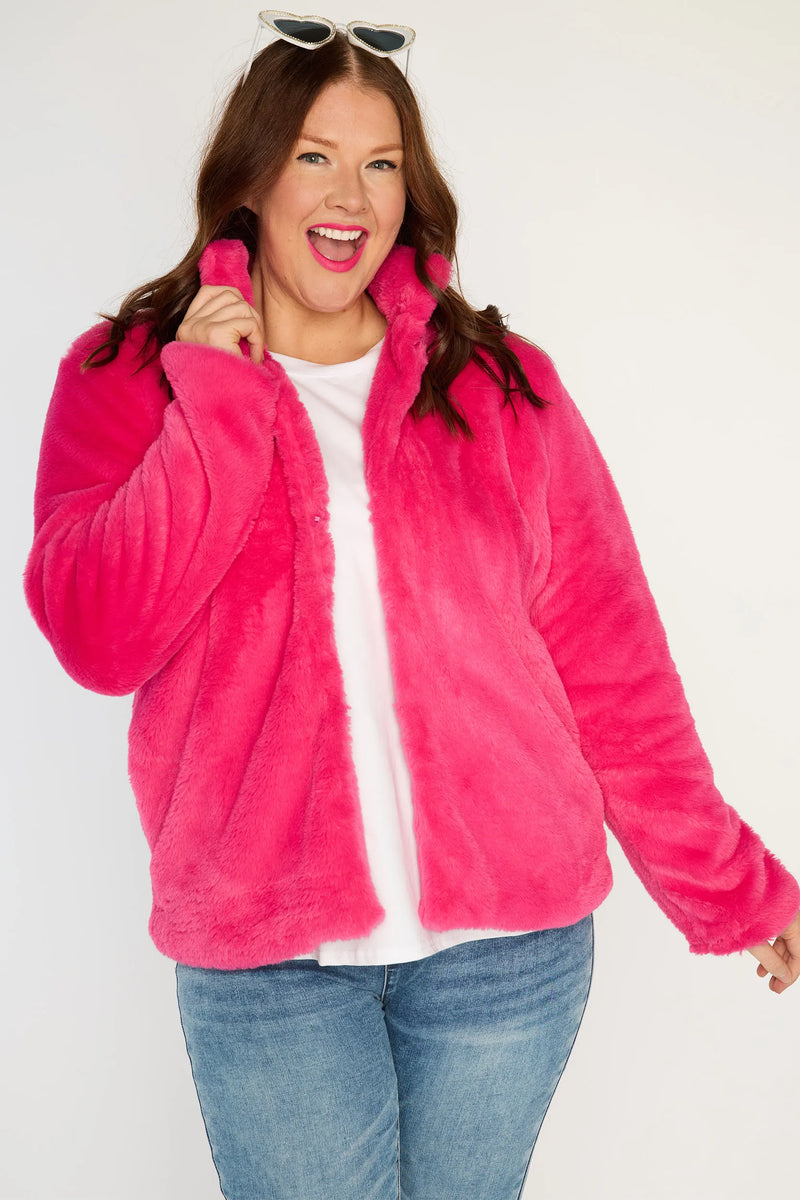 Tommy Pink Fluffy Jacket💕 | Little Party Dress