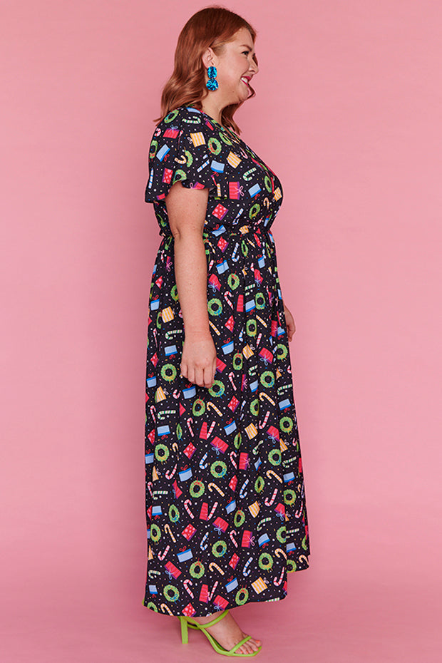 Justine Confetti Christmas Jumpsuit – Little Party Dress