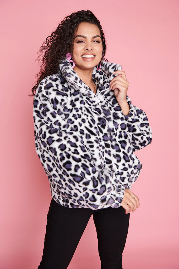 Fur Baby Snow Leopard Jacket – Little Party Dress