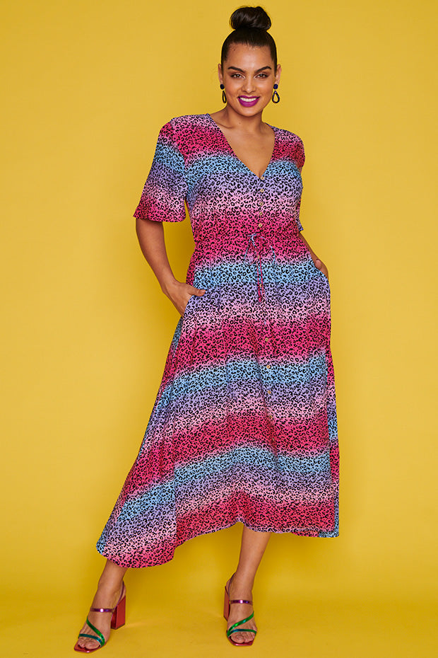 Michelle Candy Leopard Dress | Little Party Dress